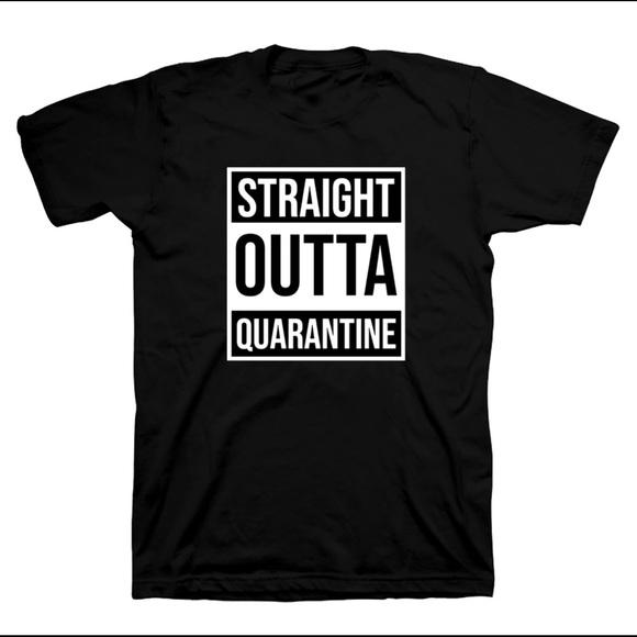Shirts | Funny Quarantine Black Tshirt Unisex Tshirt | Poshmark